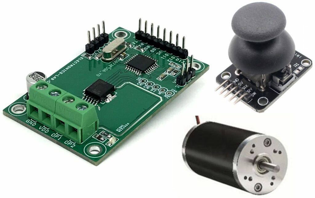 DC Motor Control Using Joystick - Electronics-Lab