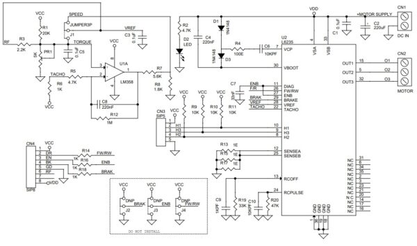 3 Phase Brushless Motor Driver using L6235 - Electronics-Lab
