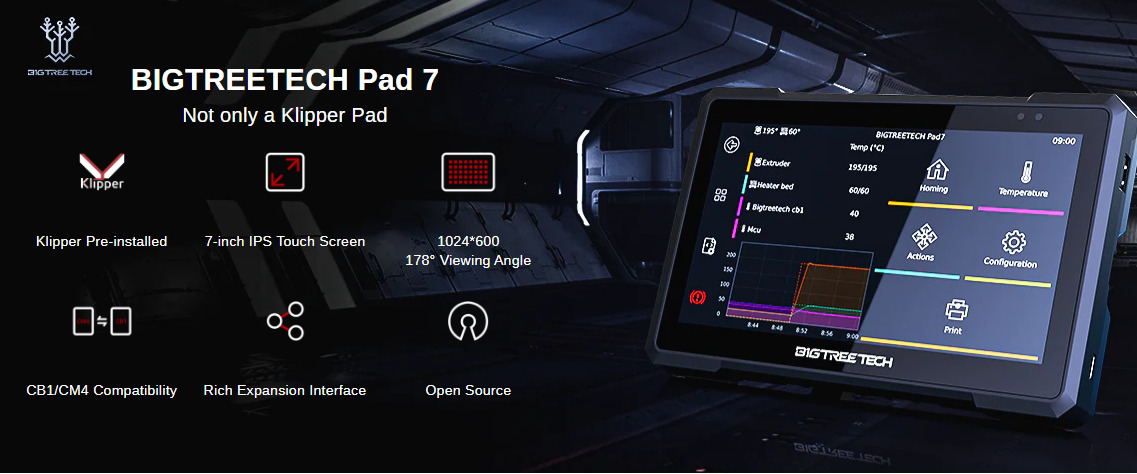 Elevate Your 3D Printing Experience with BIGTREETECH Pad 7 ...
