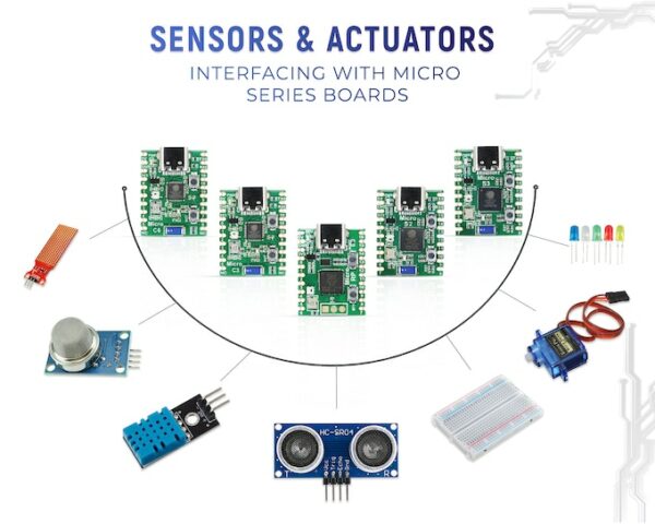 MicroFlex MCU Sensor Interfacing - Electronics-Lab.com