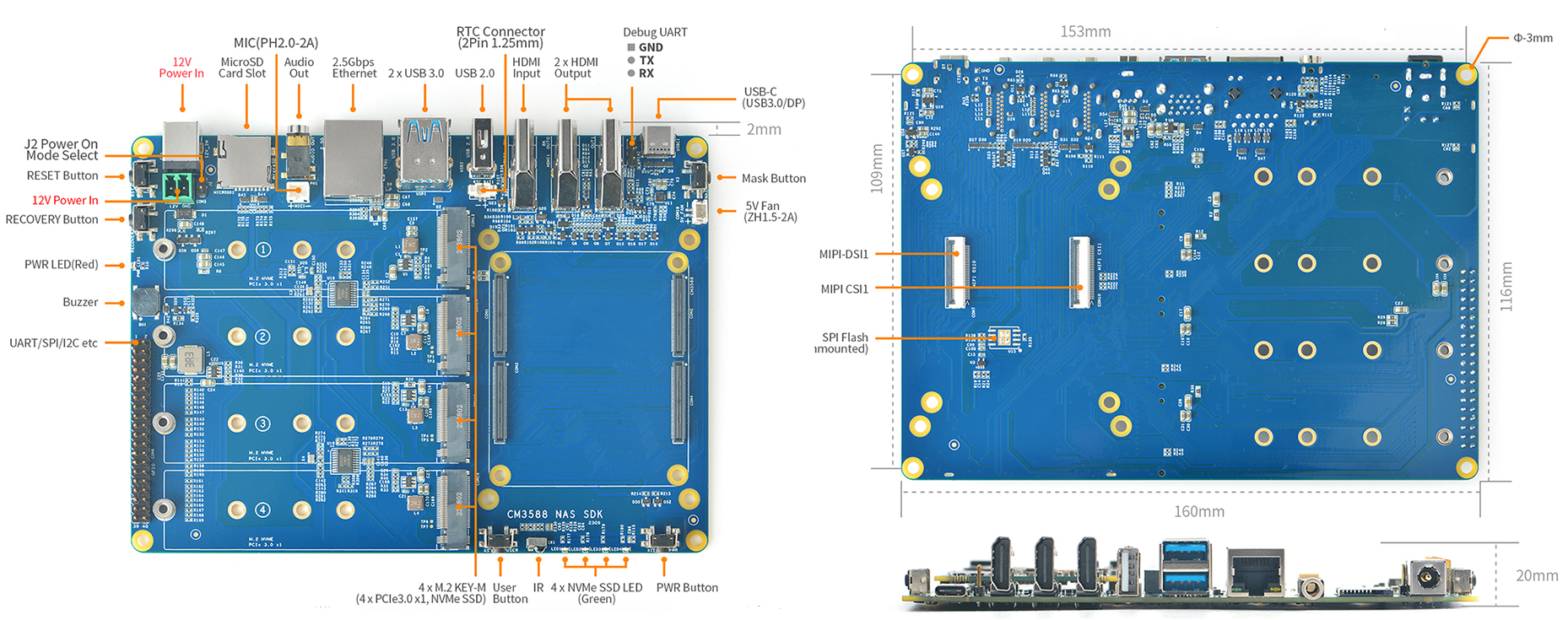 FriendlyELEC’s New NAS Kit Features RK3588 SoC with Quad M.2 Key M Slots - Electronics-Lab