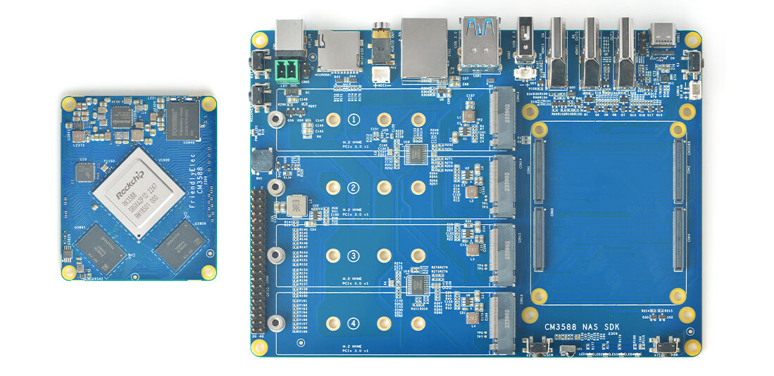 FriendlyELEC’s New NAS Kit Features RK3588 SoC with Quad M.2 Key M Slots - Electronics-Lab