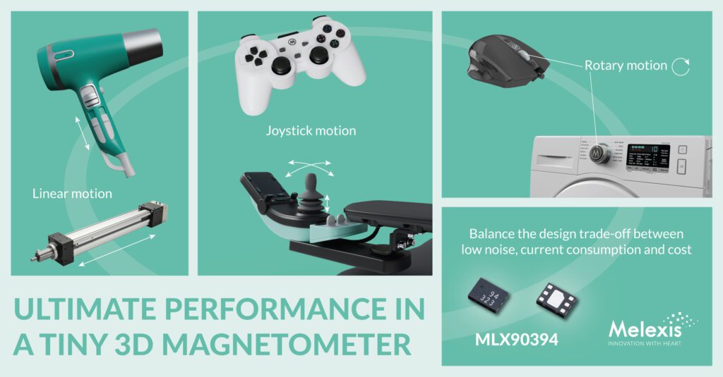 Melexis squeezes ultimate performance in a tiny 3D Magnetometer ...