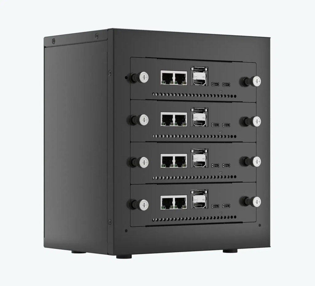 Mixtile Cluster Box can Hold up to four RK3588 SBCs connected Via PCIe ...