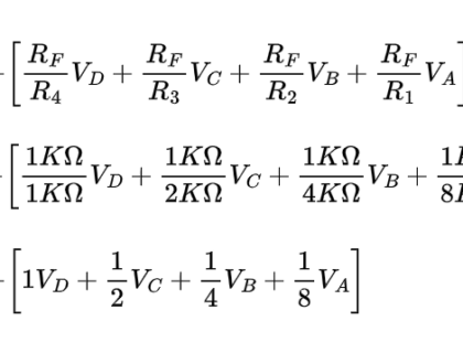 Op-Amp-Vout formula - Electronics-Lab.com