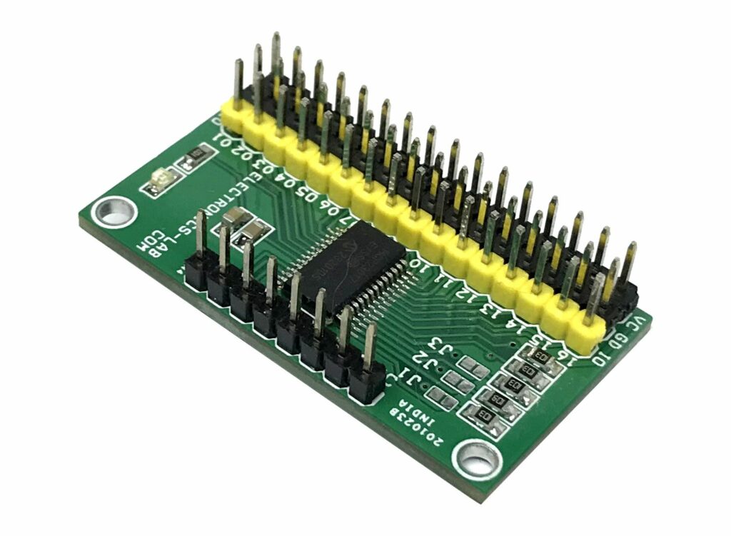 16-Bit I/O Expander with Serial Interface (SPI or I2C) - Electronics-Lab