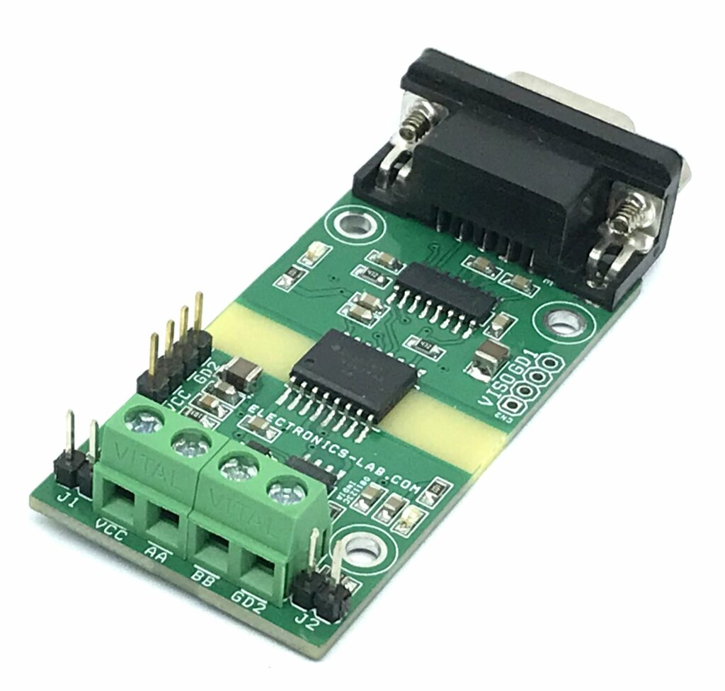 Isolated RS-232 to RS-485 Signaling Converter - Electronics-Lab