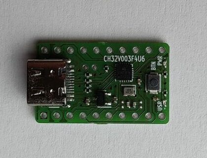 CH32V003 USB top view - Electronics-Lab.com