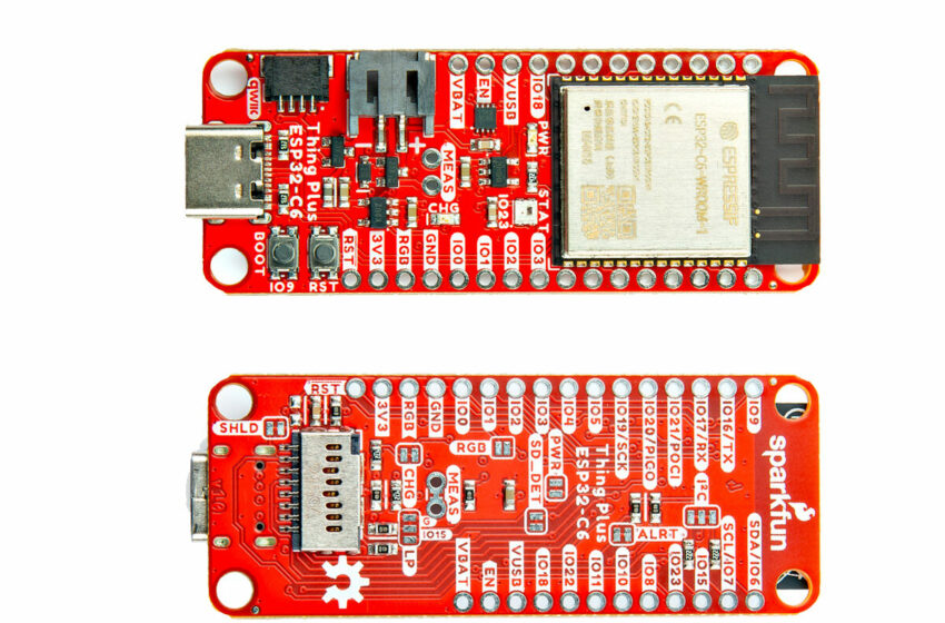 SparkFun Thing Plus - ESP32-C6 Top Bottom - Electronics-Lab.com SparkFun Thing Plus - ESP32-C6 Top Bottom - Electronics-Lab.com