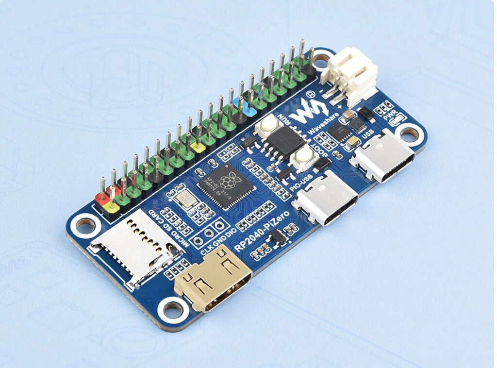 Waveshare RP2040-PiZero – A Raspberry Pi RP2040 board with Raspberry Pi ...