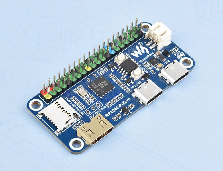 Waveshare RP2040-PiZero – A Raspberry Pi RP2040 board with Raspberry Pi ...
