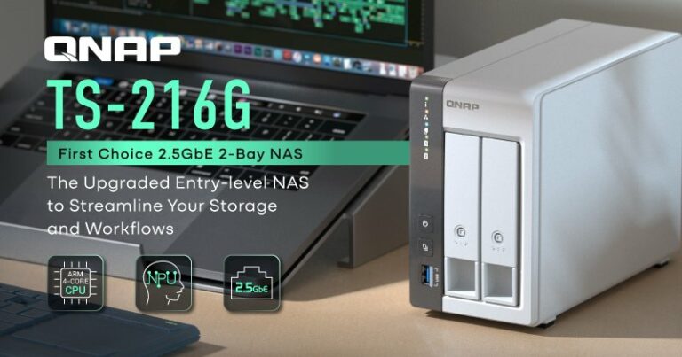 QNAP TS-216G NAS is Equipped with 2.5GbE Ethernet and Hot-Swap ...