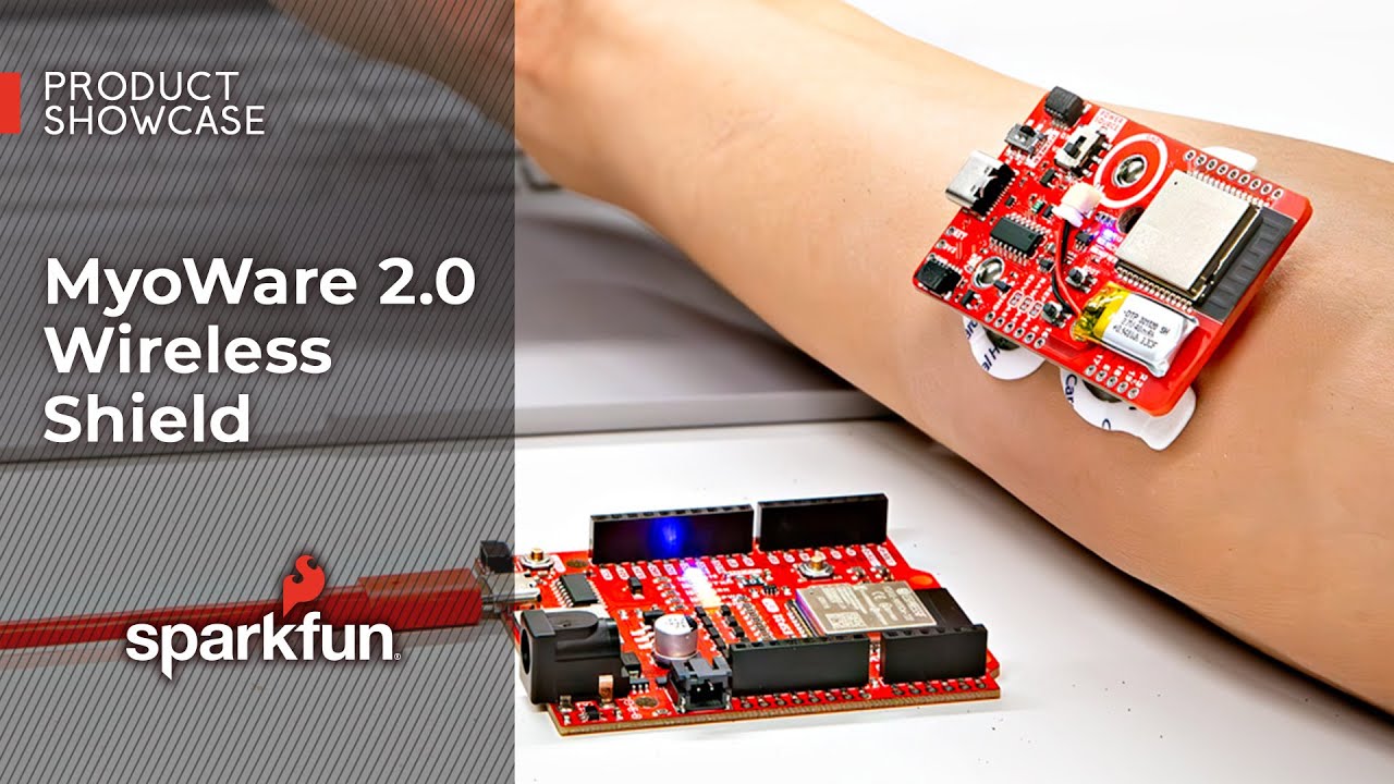 Advanced Muscle Sensing with SparkFun MyoWare 2.0 Wireless Shield ...