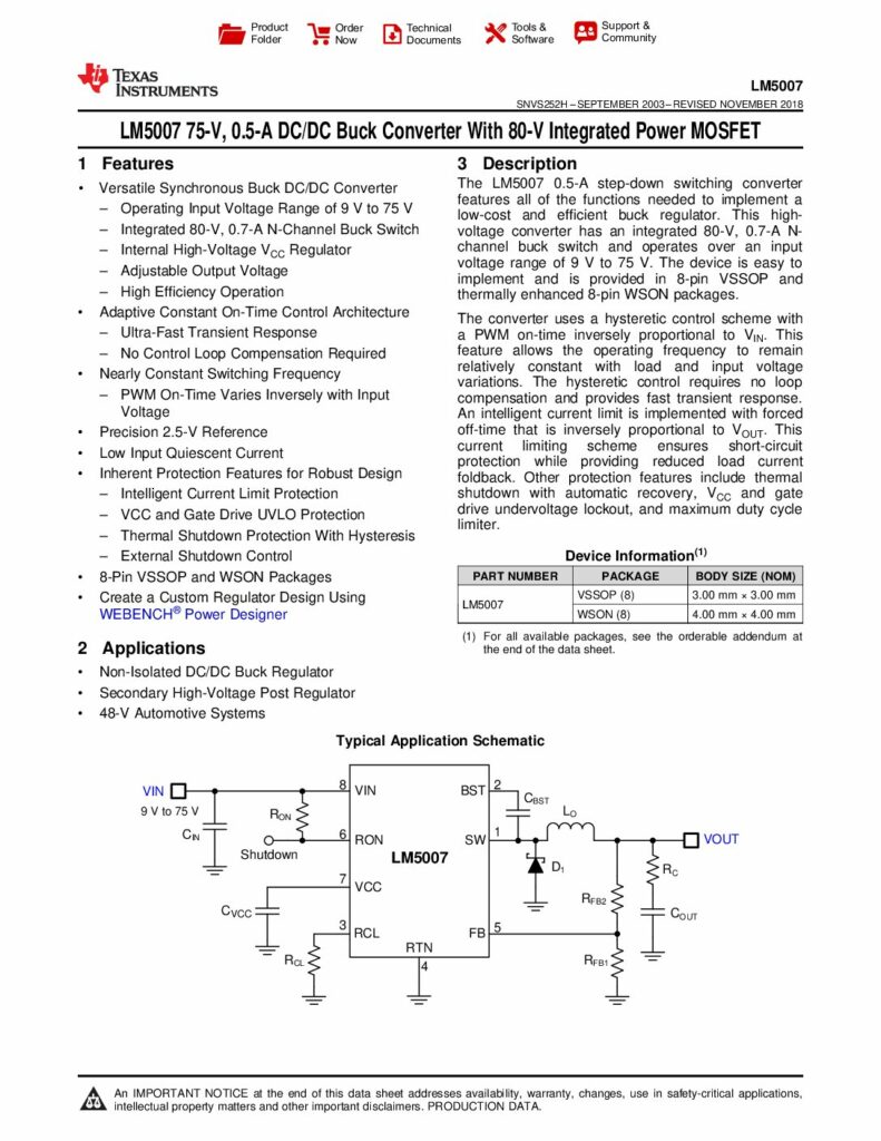 lm5007 - Electronics-Lab.com