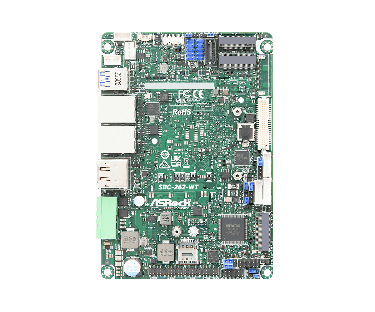 ASRock Industrial Leads with SBC-262M-WT Motherboard Powered by Intel ...