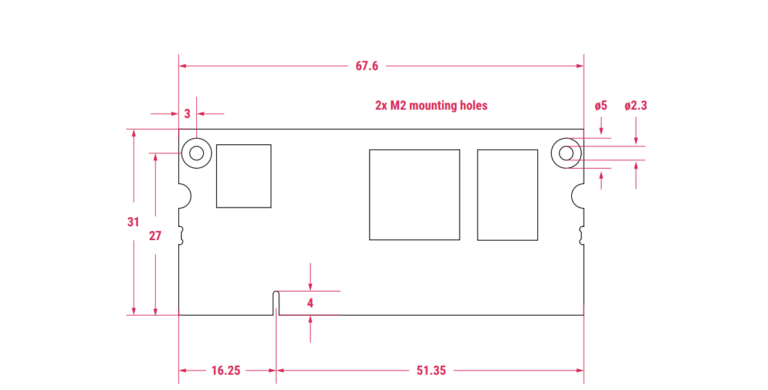 Compute-Module-4S-Dimensions - Electronics-Lab
