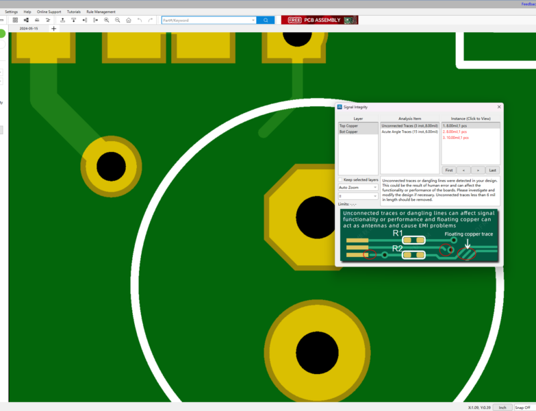 HQDFM DFM and DFA Analysis - Electronics-Lab.com