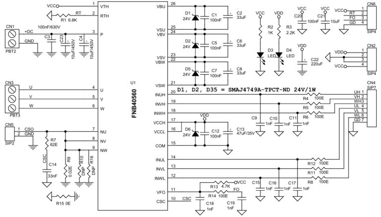 Smart Power Module for 3-Phase Motor - 5A - Electronics-Lab