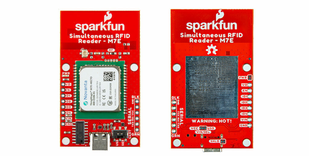 Sparkfun M7e Hecto Rfid Reader A Simultaneous Rfid Reader With Usb C Interface Electronics Lab