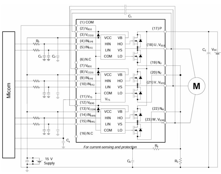 example application schematic - Electronics-Lab.com