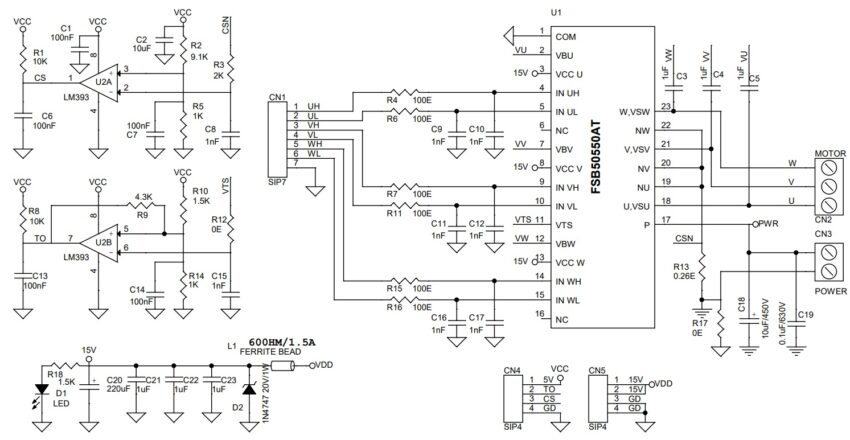 3 Phase IPM Module for Small Power AC Motor - Electronics-Lab