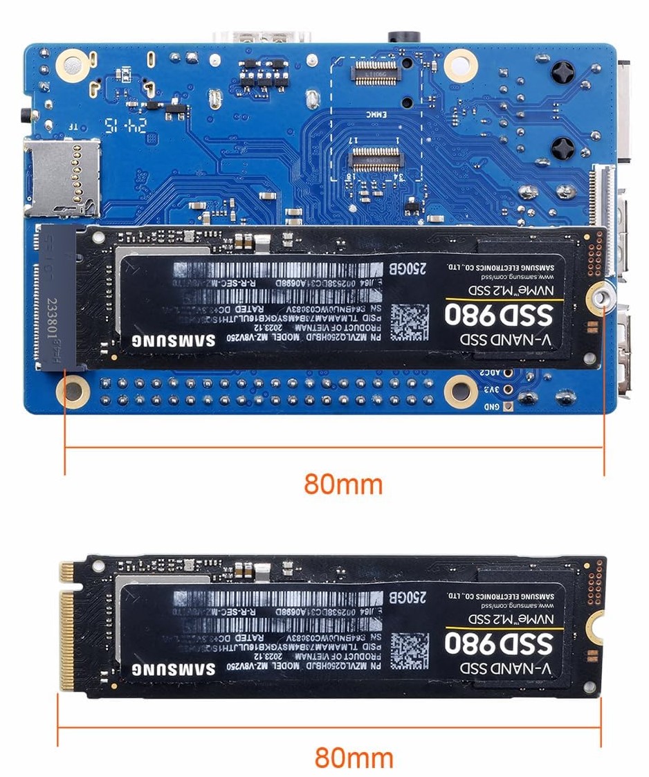 The Orange Pi 3B V2.1 SBC features fast WiFi 5 and M.2 2280 NVMe/SATA ...