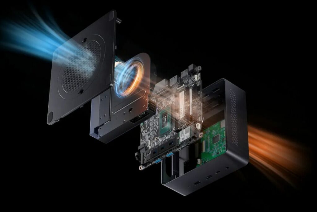 Minisforum AtomMan X7 Ti Mini PC with Touchscreen and Intel 185H ...