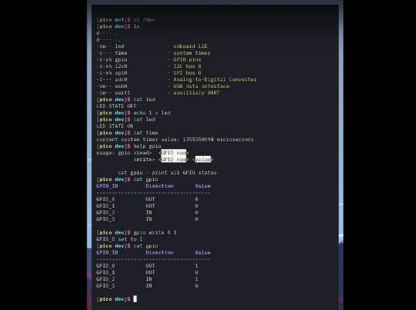 BreadboardOS Firmware for Raspberry Pi RP2040 Features a Linux-Like Terminal - Electronics-Lab
