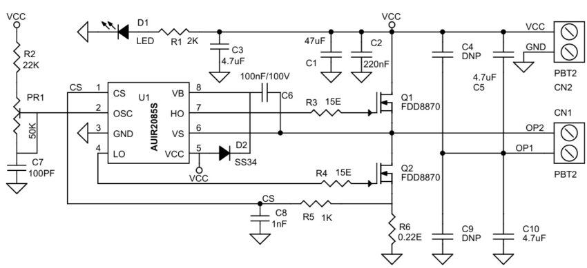 Self-Oscillating Half Bridge Module - Electronics-Lab