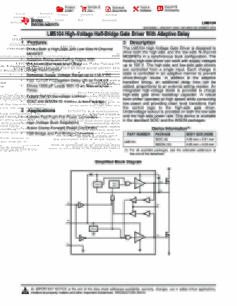 lm5104 - Electronics-Lab.com