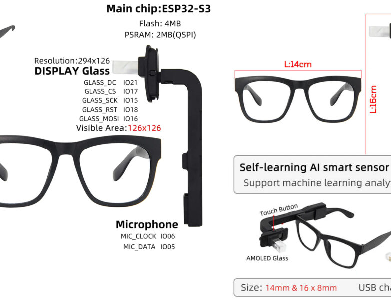 LILYGO T-Glass Specifications - Electronics-Lab.com