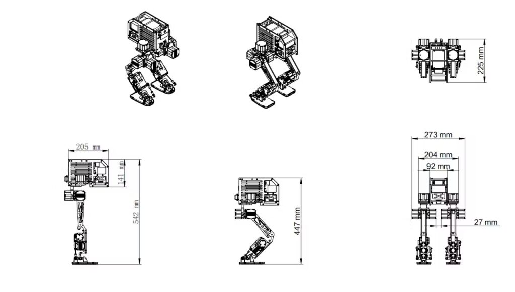 High Torque Robotics Mini π - A Orange Pi 5 based Bipedal Robot with Model Predictive Control ...