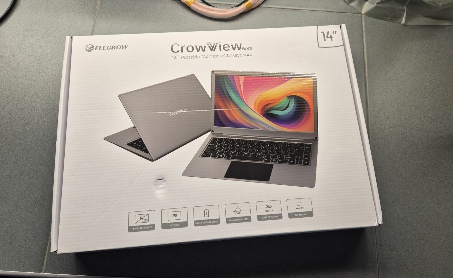 CrowView Note Review - A 14-Inch Portable Monitor with Keyboard & Mouse - Electronics-Lab