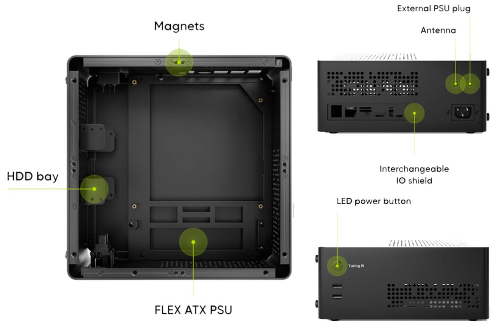 Turing Pi 2 Modular Mini Itx Cluster Board For Ai And Cloud