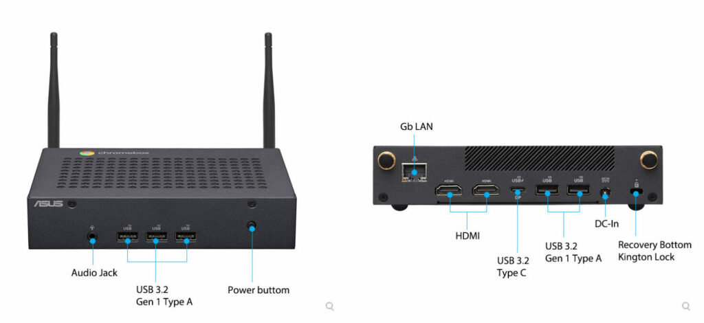 ASUS Chromebox CF40 Fanless Mini-PC runs Chrome OS and designed for low ...