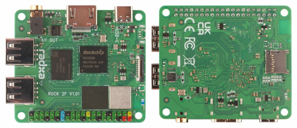 Radxa ROCK 2F: Compact Board with Rockchip RK3528A, ARM Cortex-A53, and ...