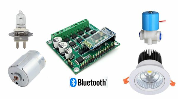 Bluetooth Smart LED Dimmer - 4 Channel Bluetooth ON/OFF Switch ...