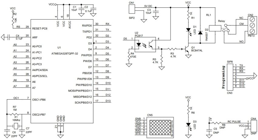 Arduino Bluetooth Relay Switch - Electronics-Lab