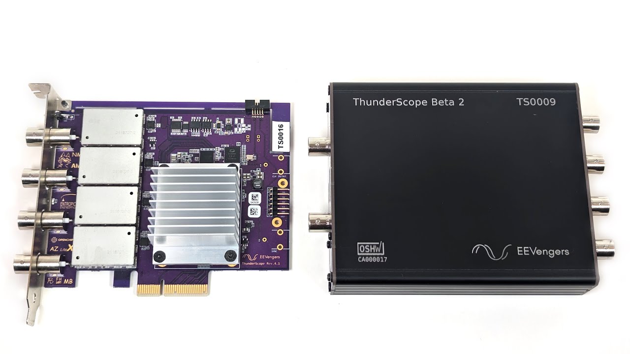ThunderScope Open-Source PCIe oscilloscope has 1 GS/s data sampling rate - Electronics-Lab.com