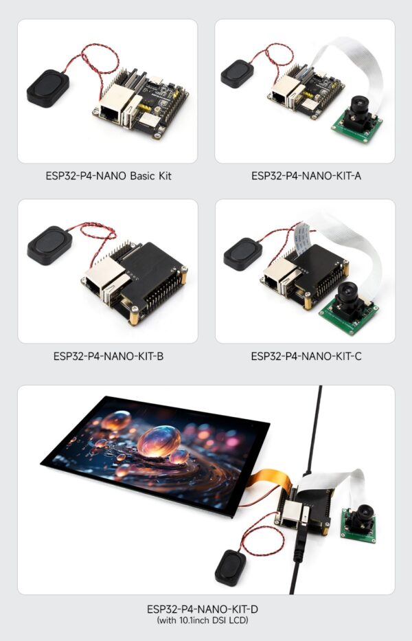 Waveshare Esp32 P4 Nano Development Board Powered By Esp32 P4 Mcu Esp32 C6 Mini And Risc V