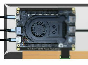 Wiring Diagram of LattePanda Single Board Computer and 14-inch 4K Bar ...