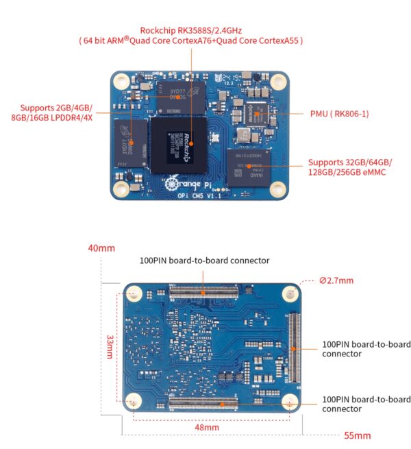 Orange Pi CM5: RK3588S SoC, AI, Industrial Applications