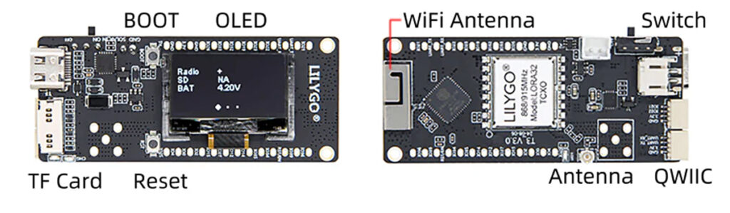 T3 TCXO Development Board with OLED Display and LoRa for IoT