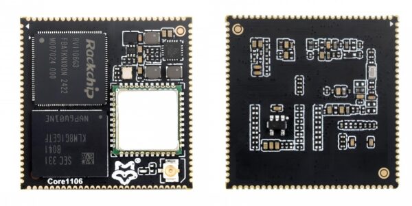 Core1106: Rockchip RV1106, AI, image processing applications.