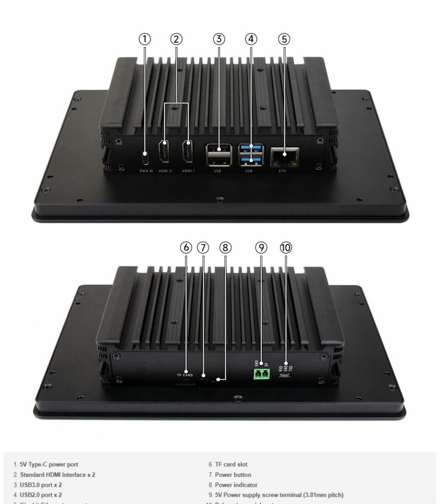 Waveshare RPI-HMI-080D/101D Industrial HMI Touch Displays with Broadcom ...