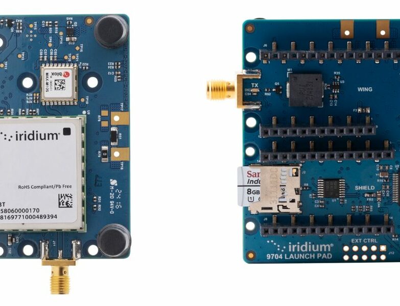 Satellite IoT Developer Kit front and back - Electronics-Lab.com