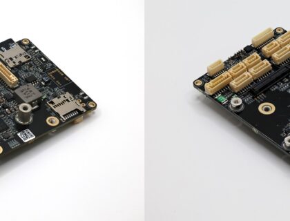 Raspberry Pi CM4 carrier board front and back - Electronics-Lab.com