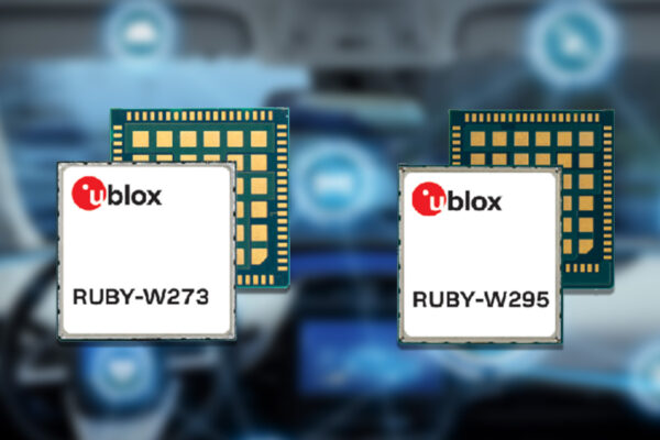 u-blox RUBY-W2 Wi-Fi 7 modules enable in-car connectivity.