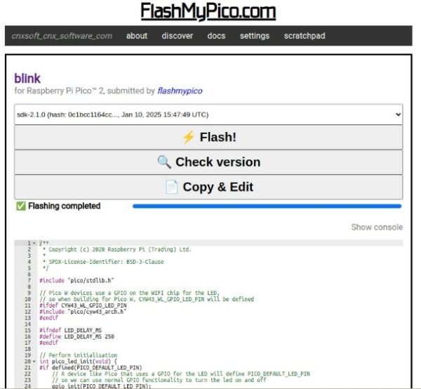 Flashmypico Web Based Pico Firmware Building And Flashing