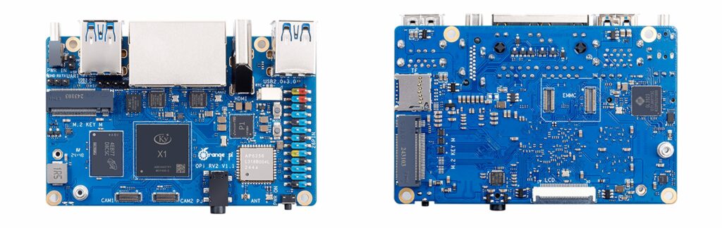 Orange Pi RV2: Ky X1 CPU, 2TOPS AI, 8GB RAM.